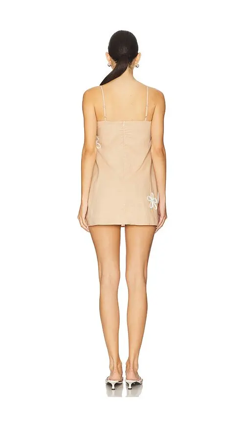 SNDYS. Iris Mini Dress With Floral Accent