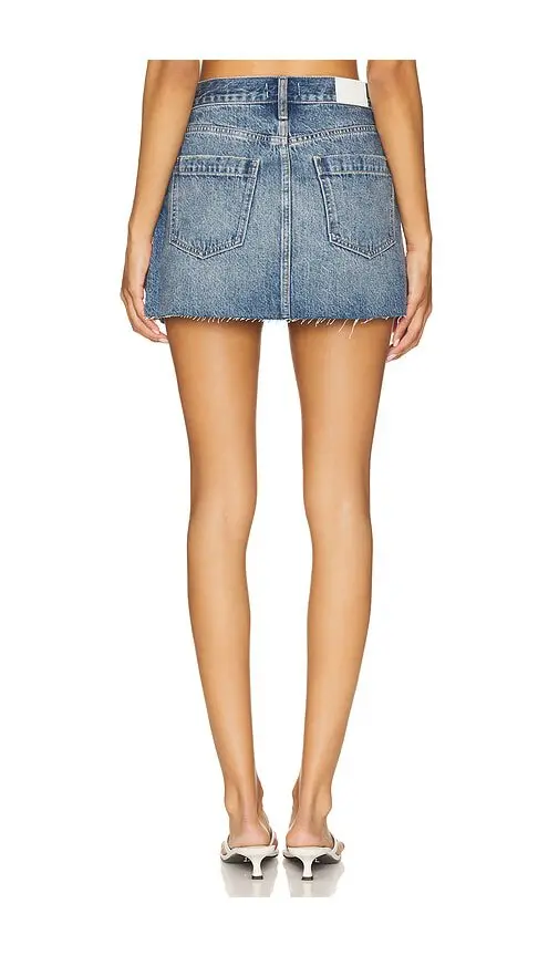 PISTOLA Daisy Low Slung Mini Skirt In Denim