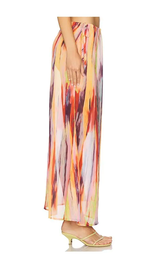 SNDYS. St. Barts Maxi Skirt - Peach