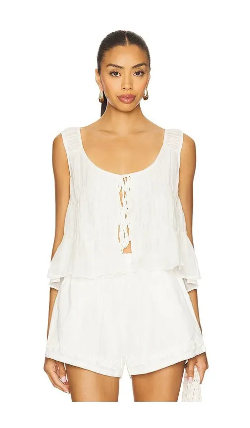 Tularosa Giselle Top - Ivory