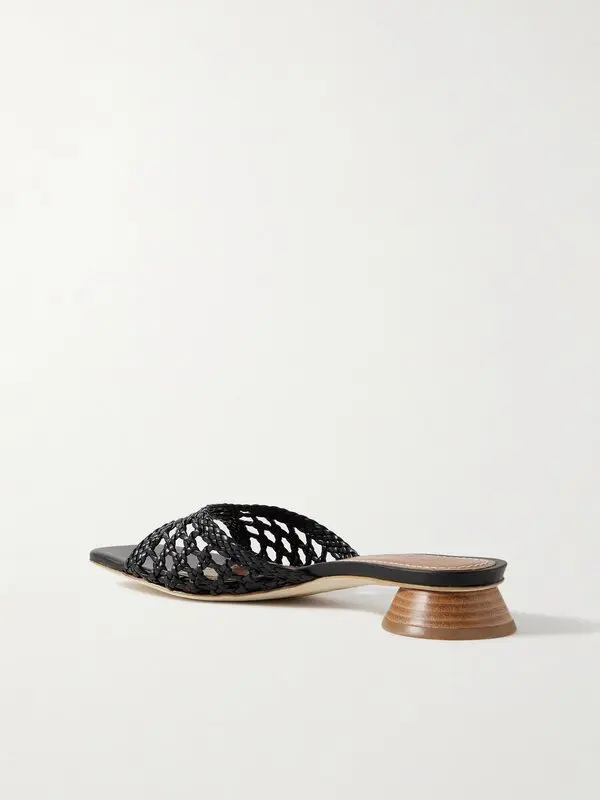 Staud Simone Braided Leather Sandals