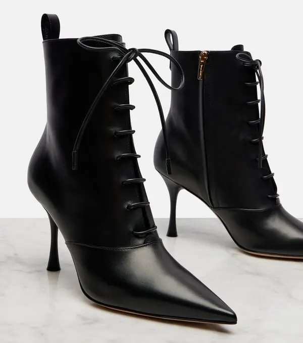 GIANVITO ROSSI Leather Lace-up Boots