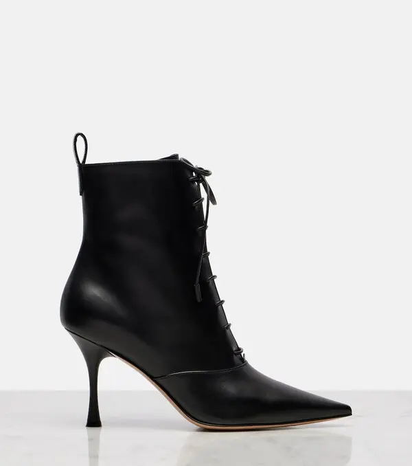 GIANVITO ROSSI Leather Lace-up Boots