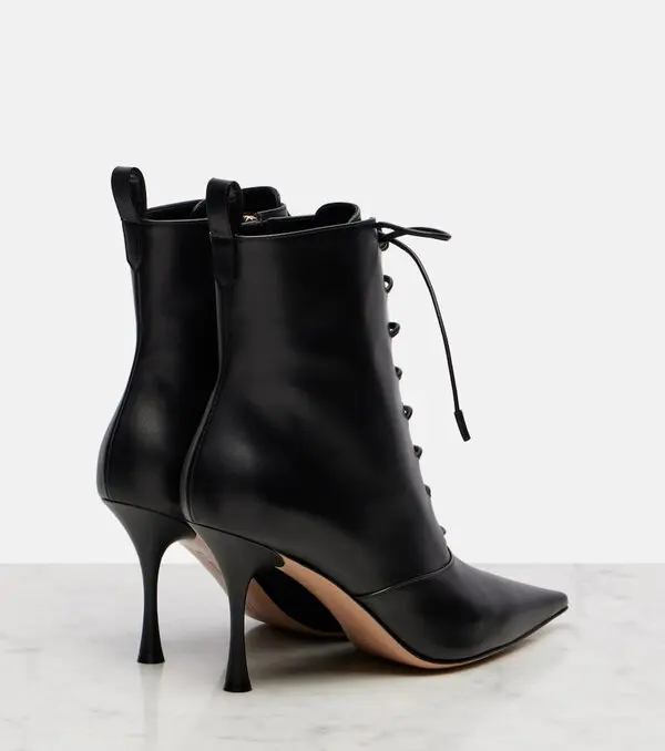 GIANVITO ROSSI Leather Lace-up Boots
