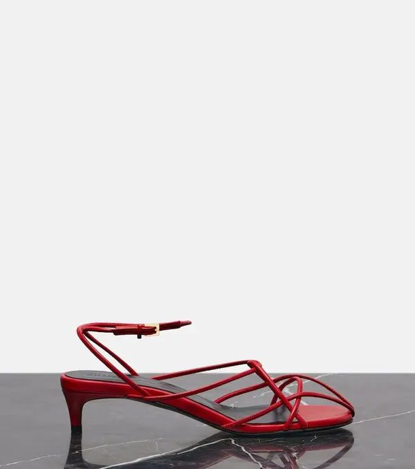 Khaite Loulou 35 Leather Slingback Sandals