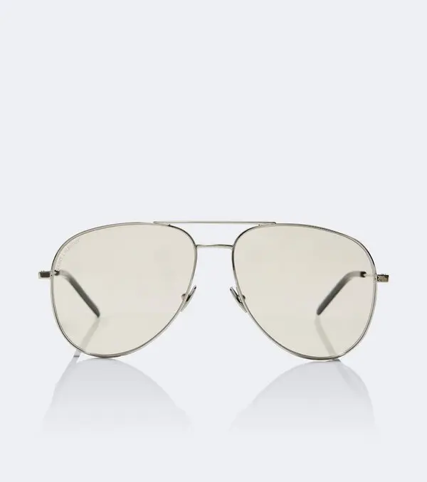 Saint Laurent Classic Aviator Sunglasses - Silver