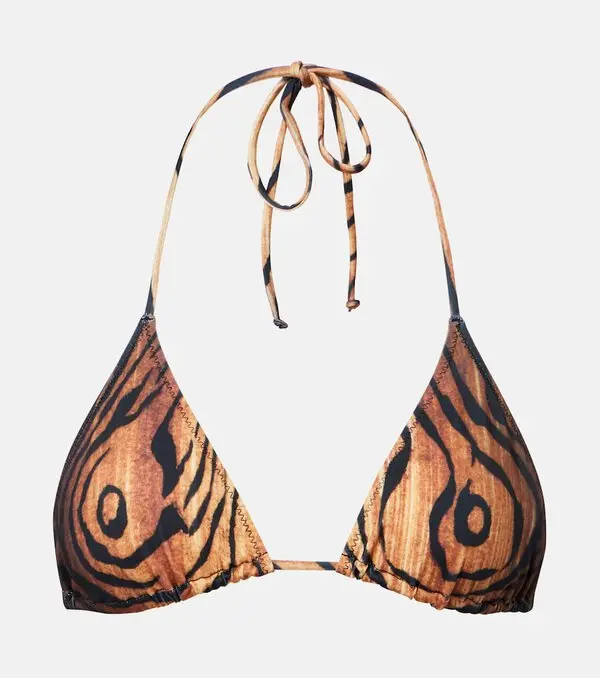 JEAN PAUL GAULTIER Trompe L’oeil Bikini Top - Multicoloured