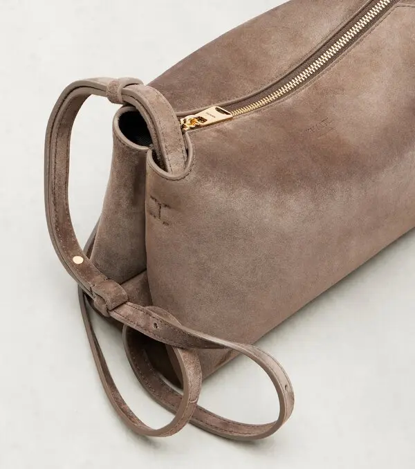 Khaite Lina Suede Crossbody Bag