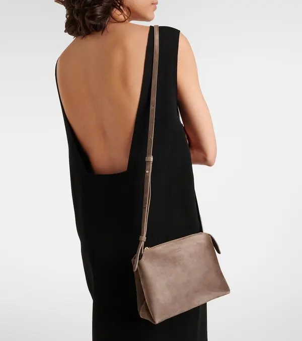 Khaite Lina Suede Crossbody Bag