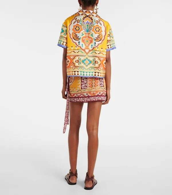 Etro Printed Silk Shirt