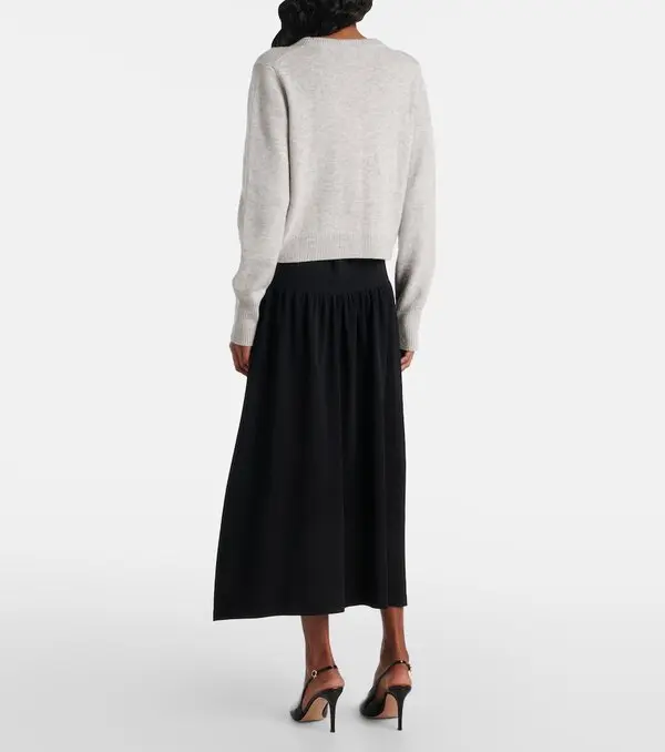 Vince Wool And Cashmere Cardigan - Grey