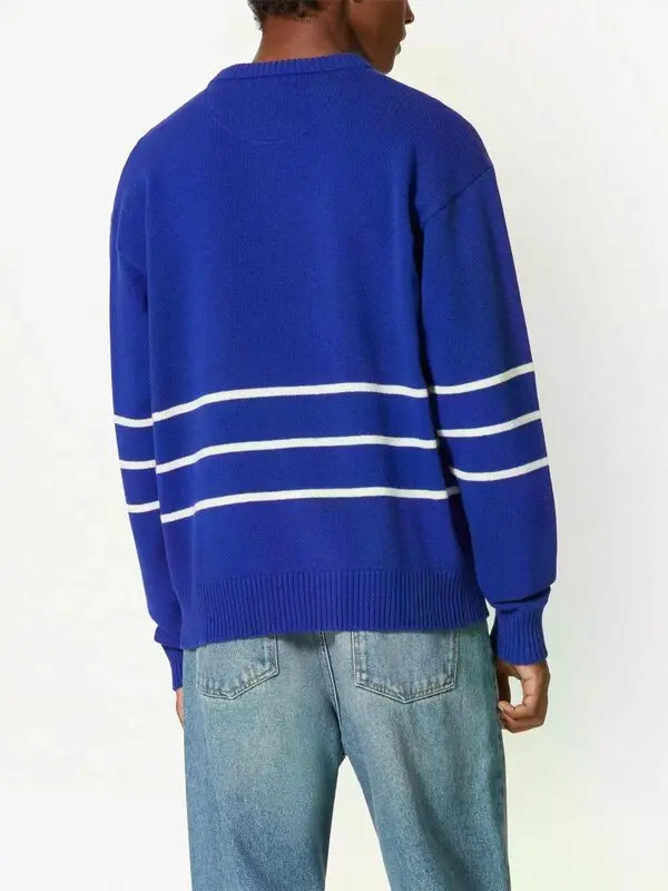 Valentino Garavani Logo Intarsia Crew Neck Jumper