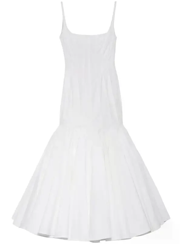 Jacquemus La Robe Agave Midi Dress - White