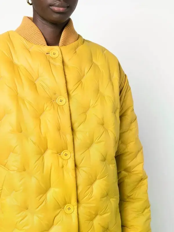 SHERPA Embossed Detail Padded Jacket