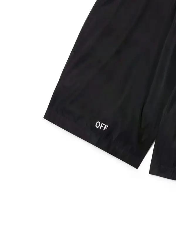Off-White Logo-print Swim Shorts