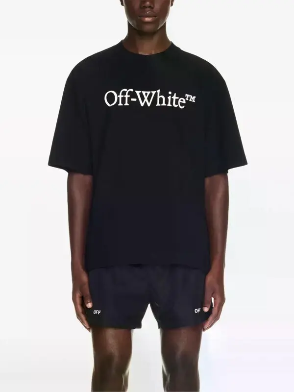 Off-White Logo-print Swim Shorts