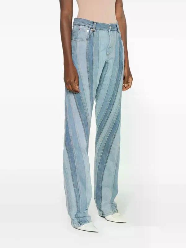 MUGLER Spiral Straight-leg Jeans
