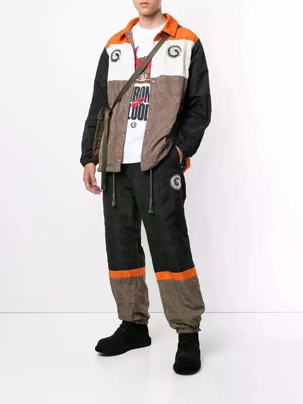 Undercover Colour-block Logo-print Jacket