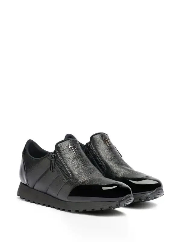 GIUSEPPE ZANOTTI Ilde Run Double-zip Low-top Sneakers - Black