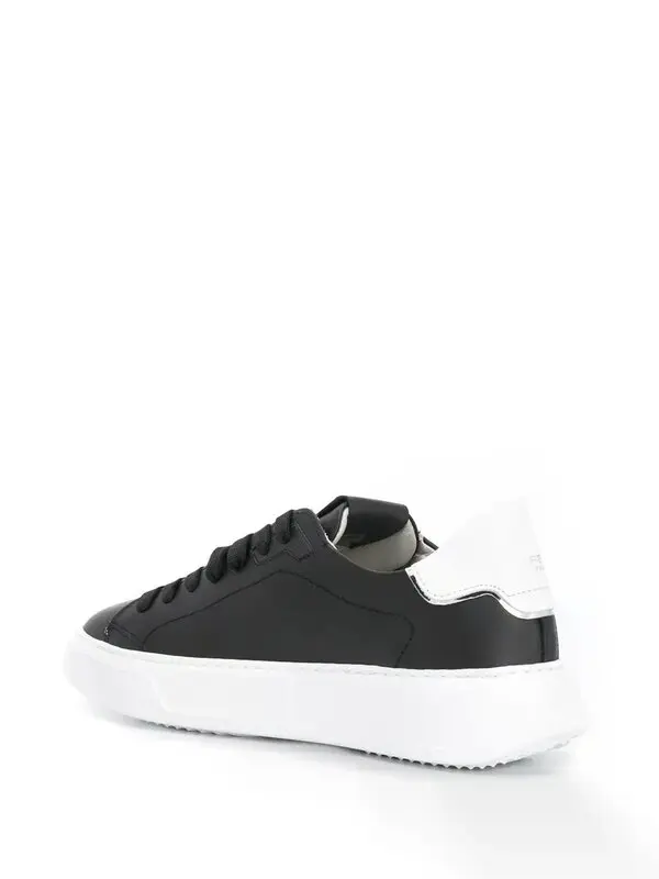 Philippe Model Side Logo Patch Sneakers - Black