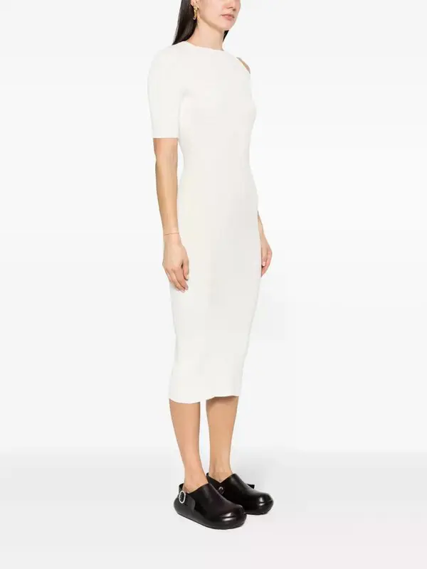 AERON Ribbed Midi Dress With Cut-out Detail