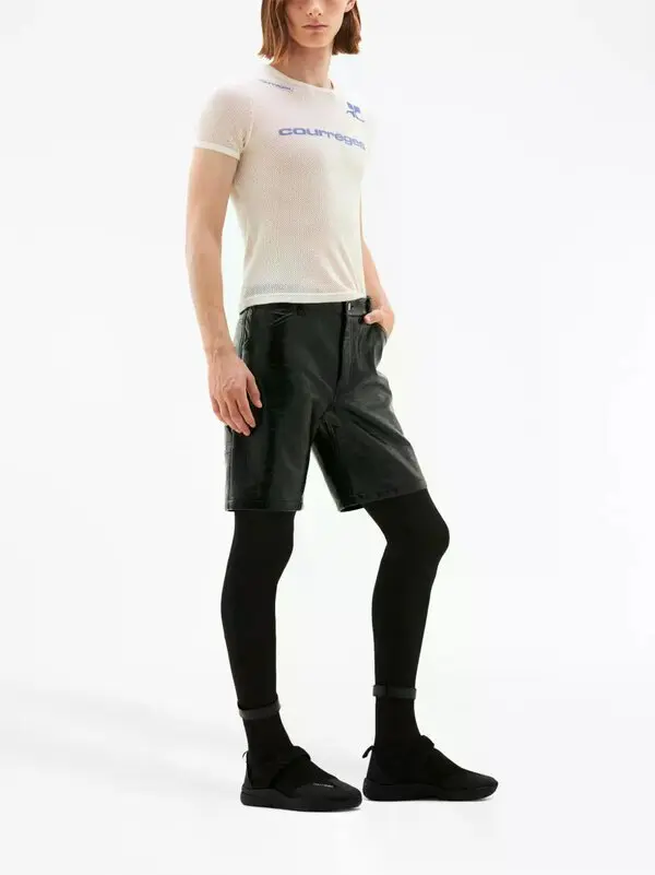 COURREGES Vinyl Bermuda Shorts