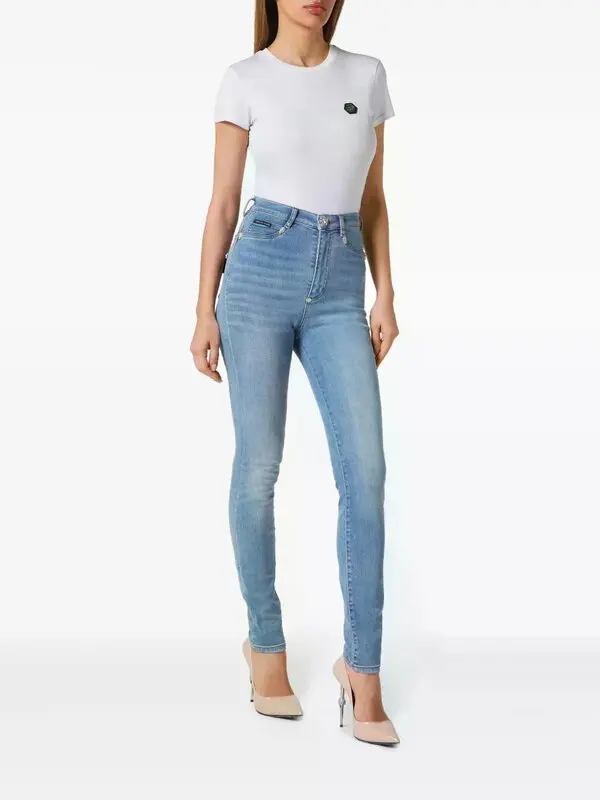 Philipp Plein High-rise Skinny Jeans - Blue
