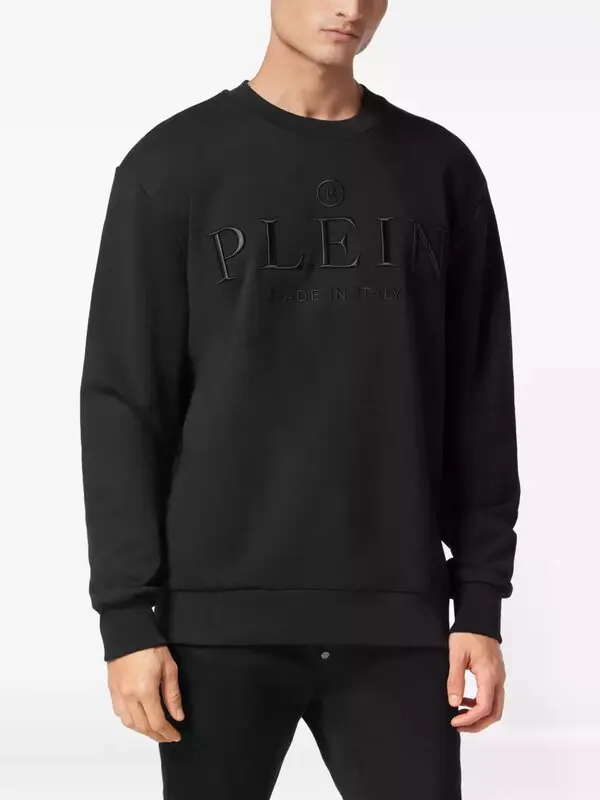 Philipp Plein Logo-embossed Sweatshirt - Black
