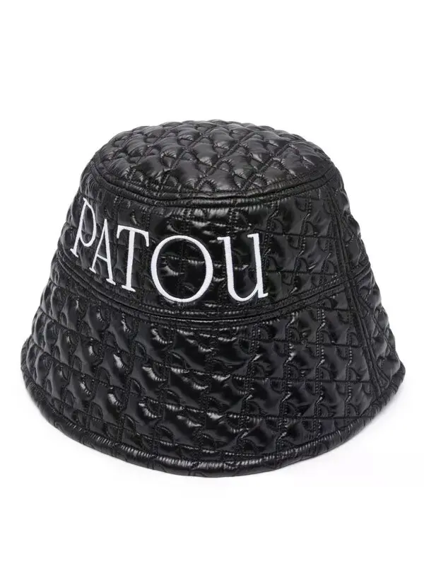 PATOU Embroidered Logo Quilted Bucket Hat