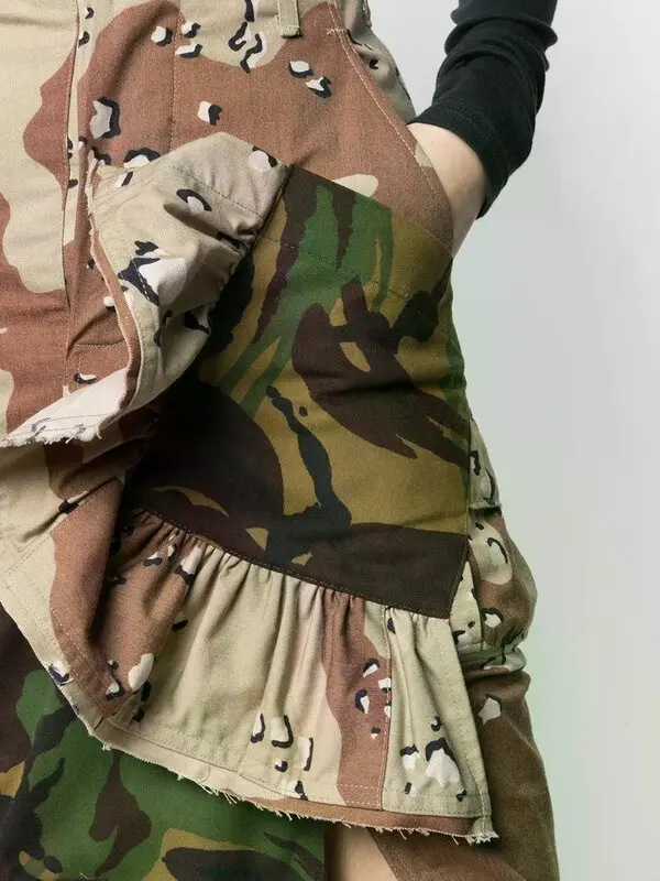 PREEN BY THORNTON BREGAZZI Patchwork Camouflage Pencil Skirt