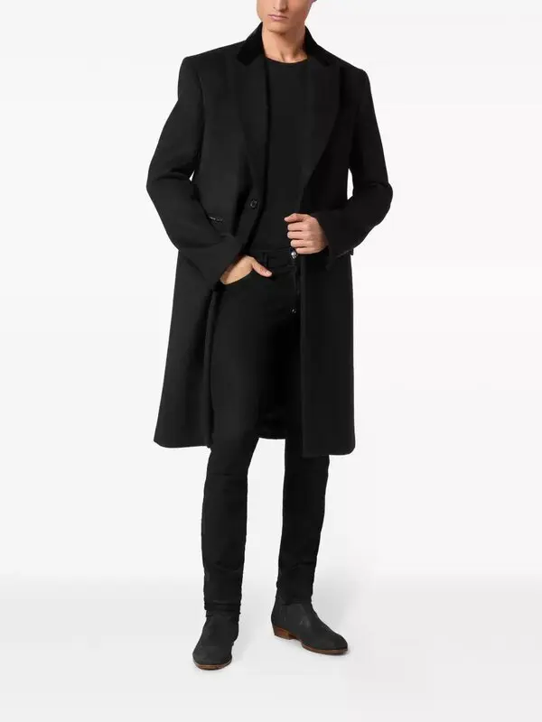 Philipp Plein Flocked-logo Coat