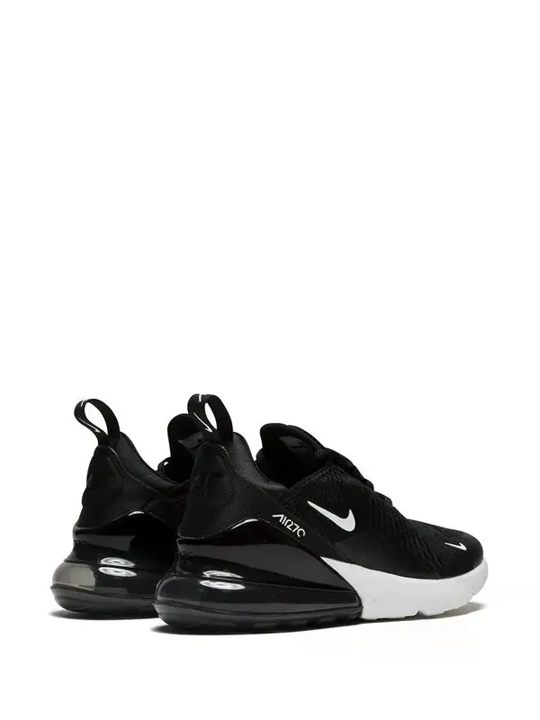 Nike Max 270 Round Toe Lace Up Sneakers - Black