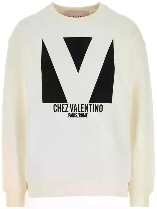 Valentino Garavani Logo Print Sweatshirt - White