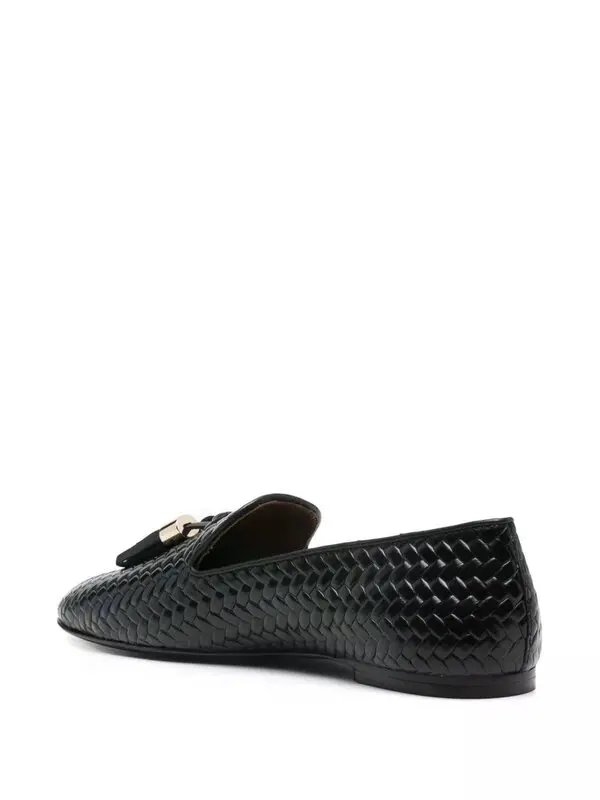 GIUSEPPE ZANOTTI Woven Tassel Loafers