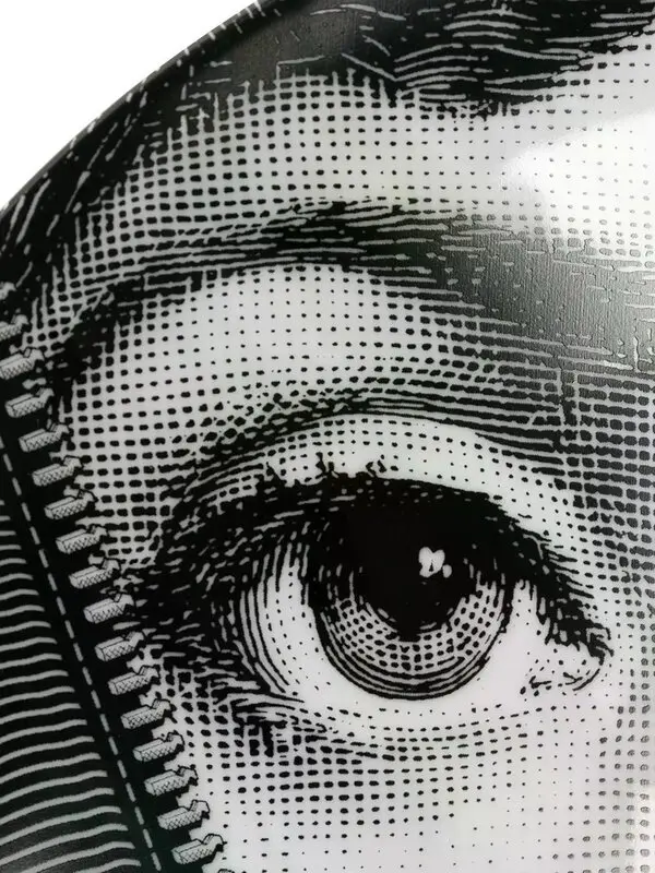 FORNASETTI Tema E Variazioni No.401 Plate - Black