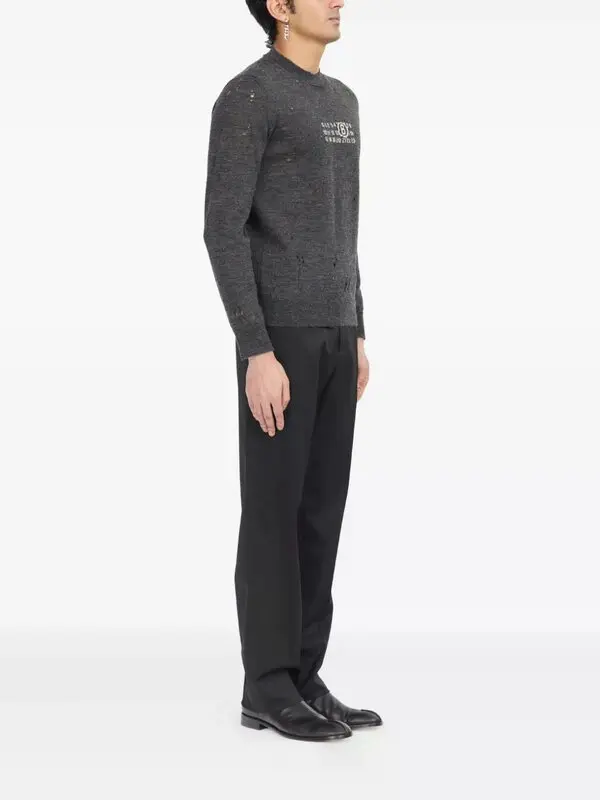 MAISON MARGIELA Numeric Graphic Crew Neck Sweater