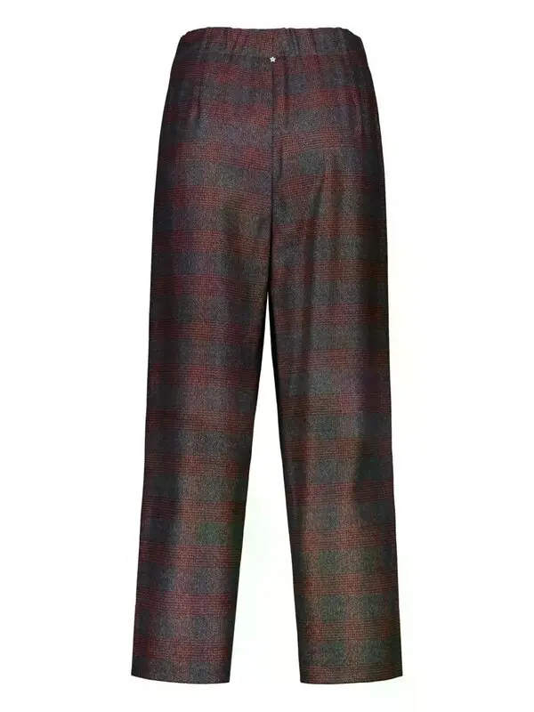Lorena Antoniazzi Virgin Wool Trousers With Pleat Detailing