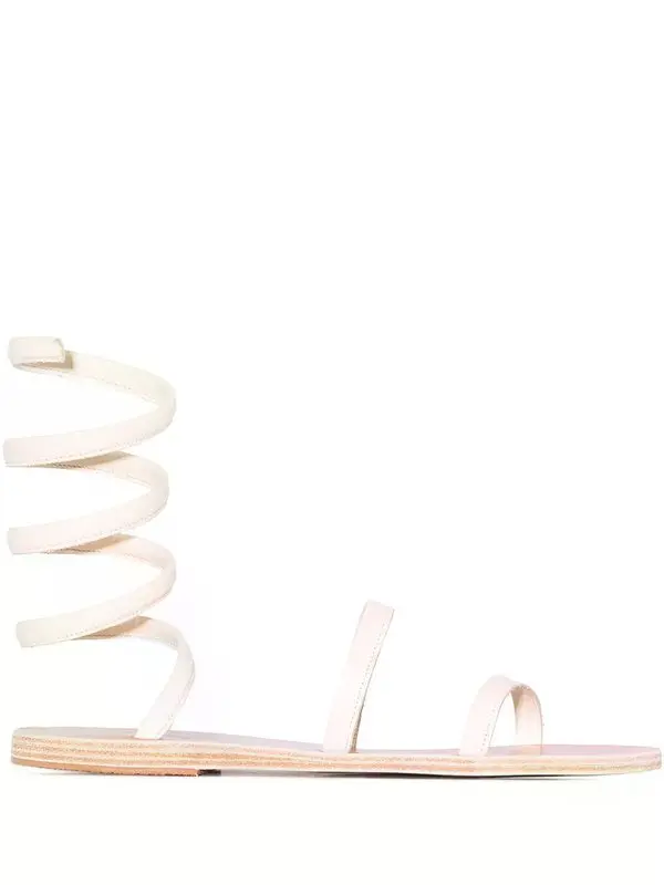 ANCIENT GREEK SANDALS Ofis Ankle-wrap Sandals - Neutrals
