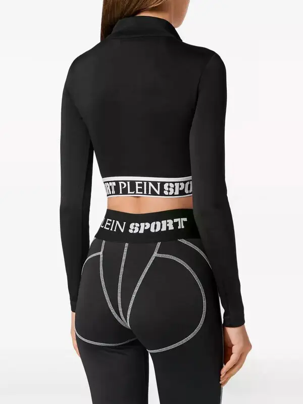 PLEIN SPORT Logo Underband Crop Top