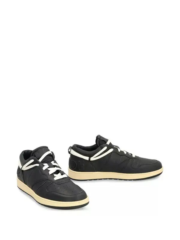 Rhude Rhecess Leather Sneakers - Black