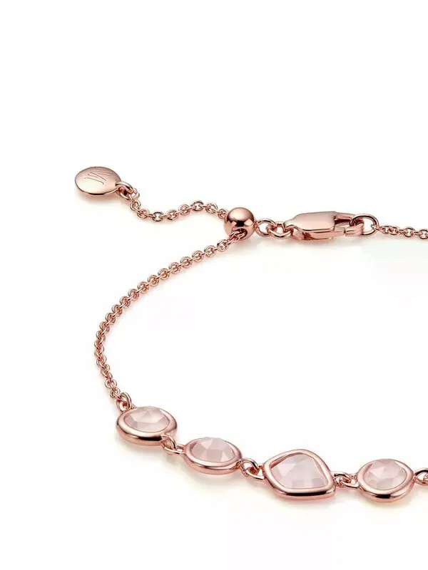 Monica Vinader 18kt Rose Gold Siren Mini Nugget Cluster Bracelet