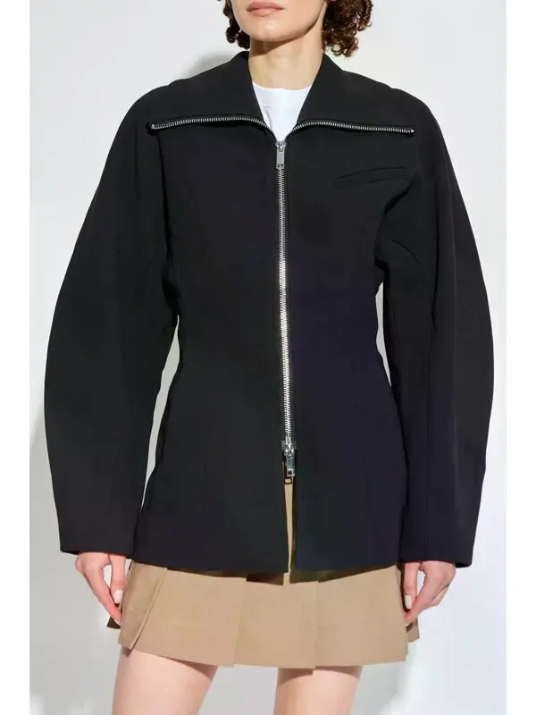 GANNI Bonded Crepe Jacket