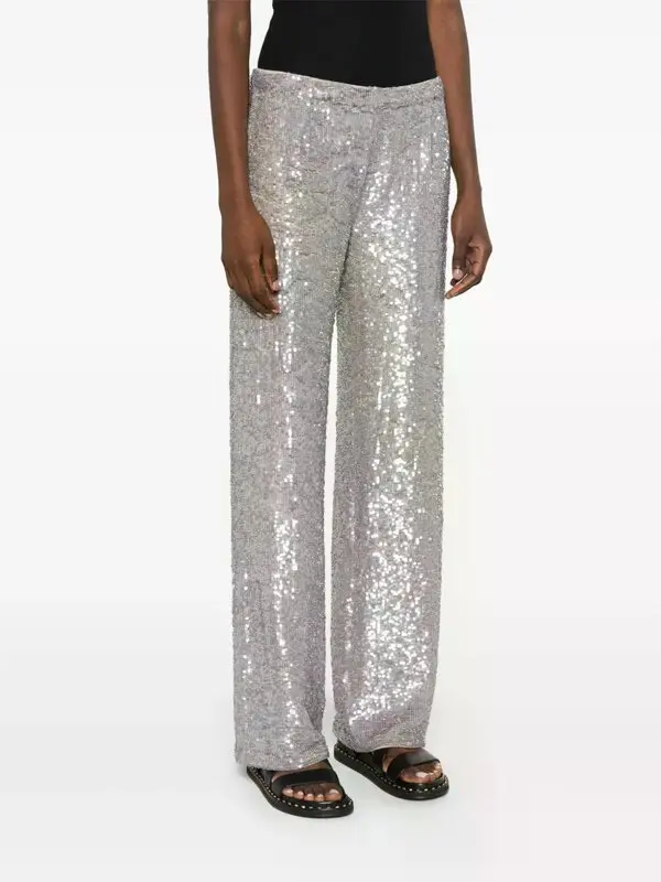 P.a.r.o.s.h Sequined Straight-leg Trousers