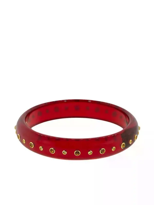 Mark Davis 18kt Yellow Gold Sapphire And Citrine Bangle Bracelet - Red
