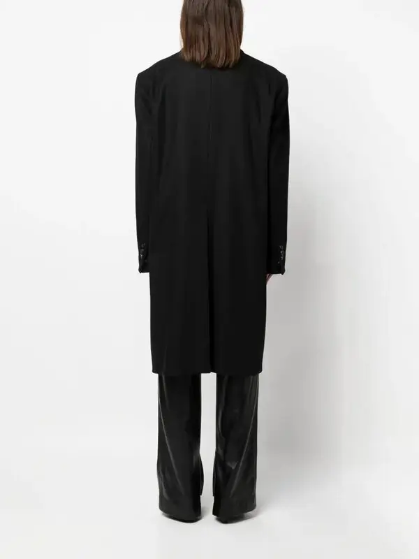Dsquared2 Double-breasted Virgin Wool Blend Coat