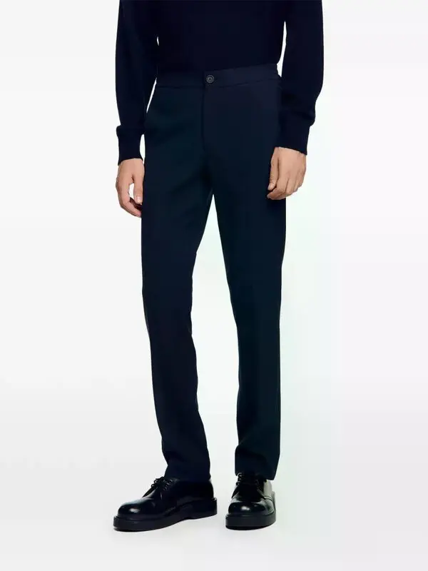 Sandro Technical Jersey Trousers - Blue