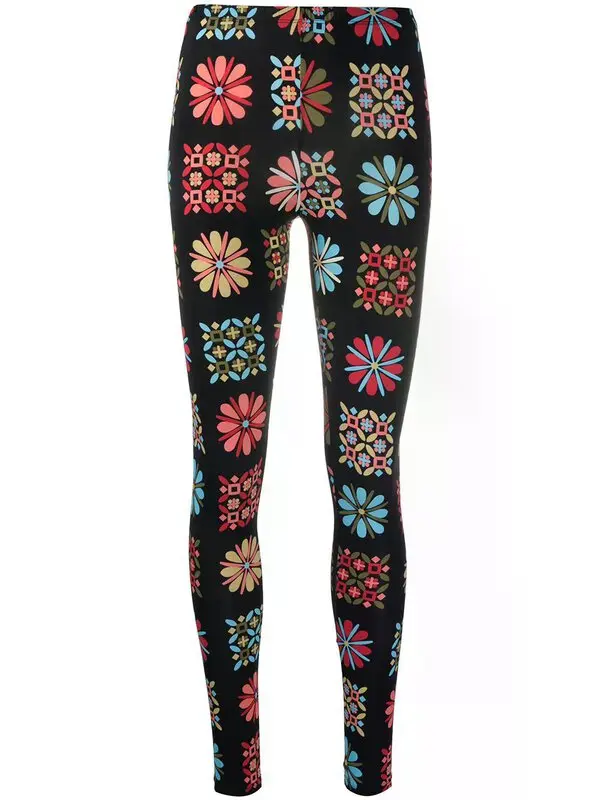 La DoubleJ Floral Stretch Leggings