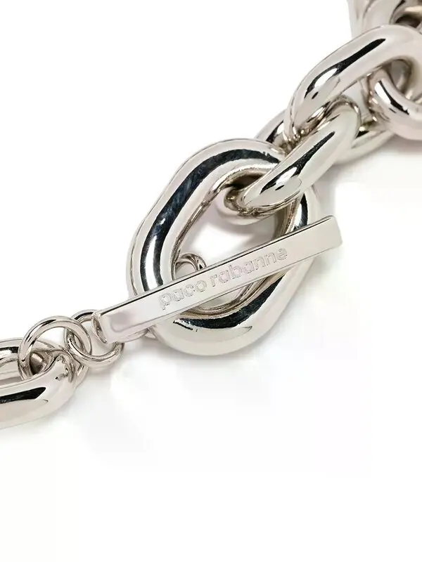 Rabanne Chunky Chain-link Necklace - Silver