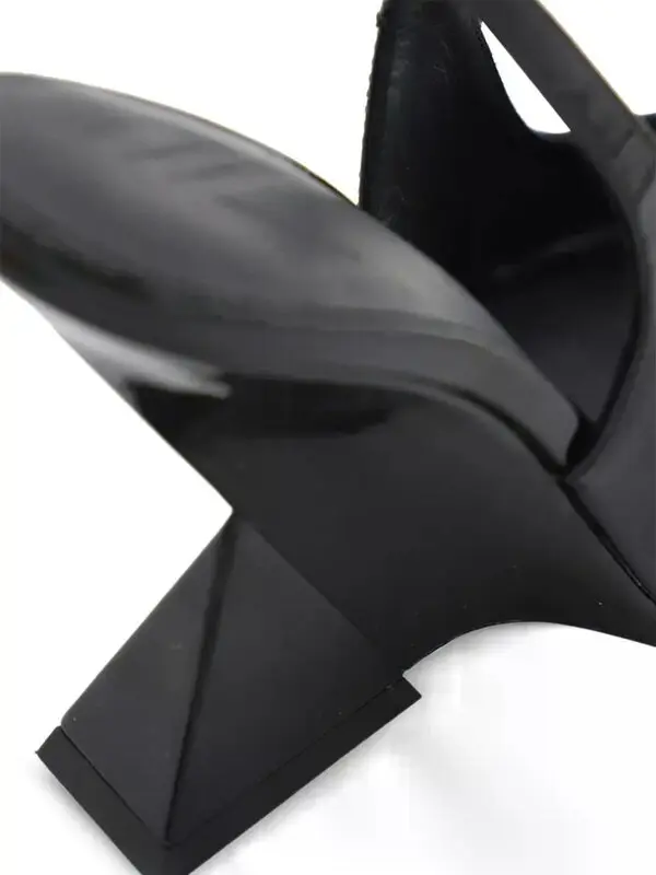 Attico 105mm Cheope Leather Slingback Pumps