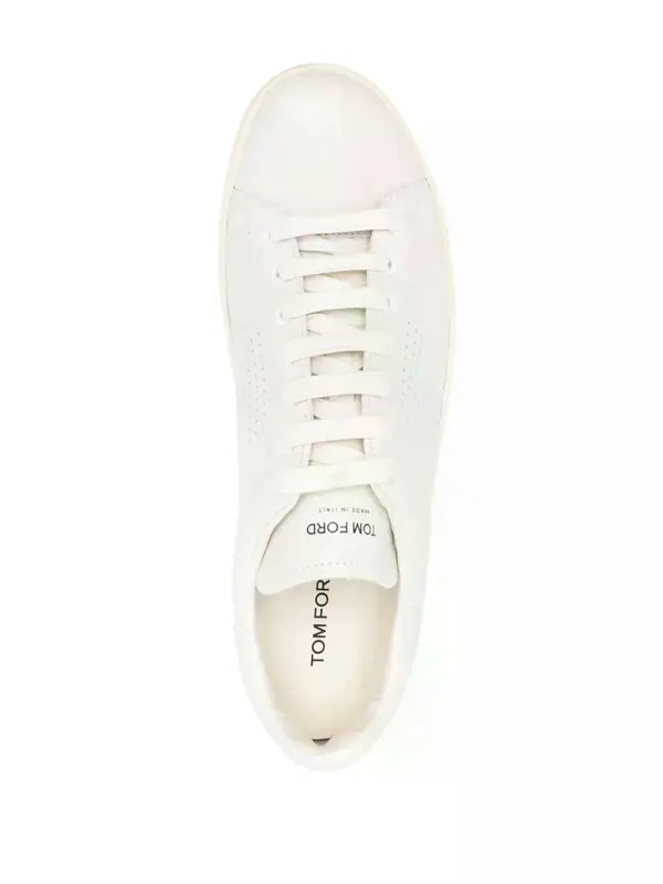 TOM FORD Warwick Leather Sneakers - Neutrals